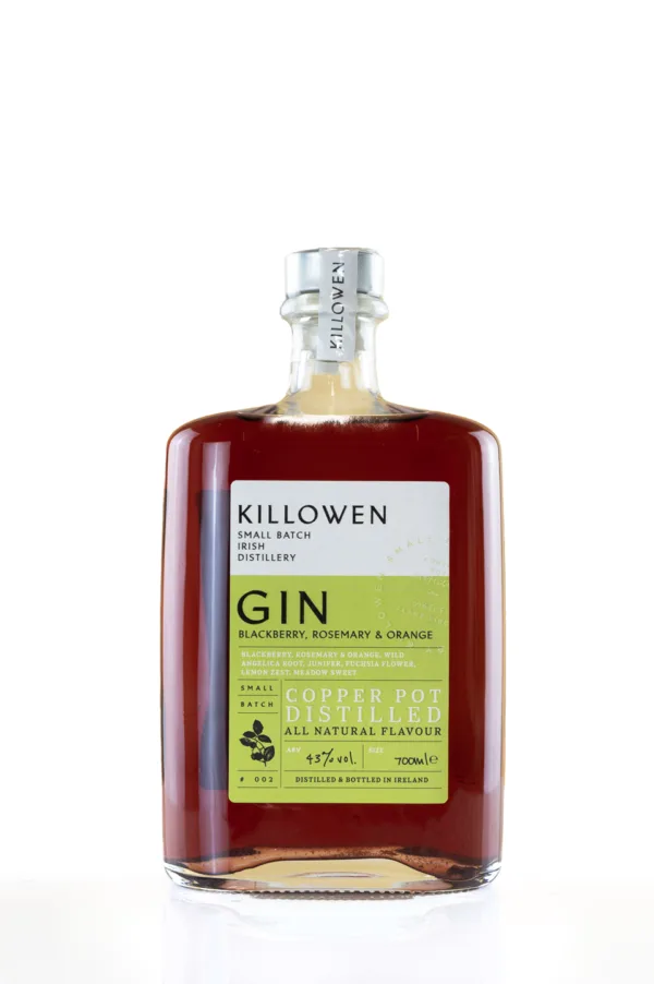 Killowen Irish Gin Blackberry, Rosemary & Orange Gin Small Batch#002 ...