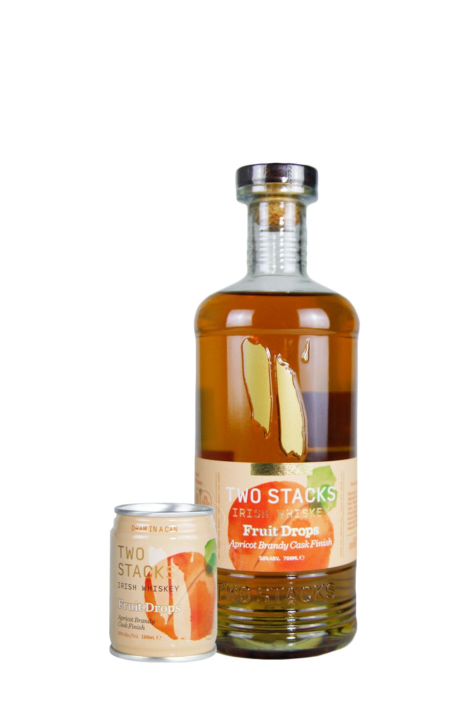 Two Stacks Fruit Drops Apricot brandy cask finish 50% 700ml+100ml 雙塔愛爾蘭 ...